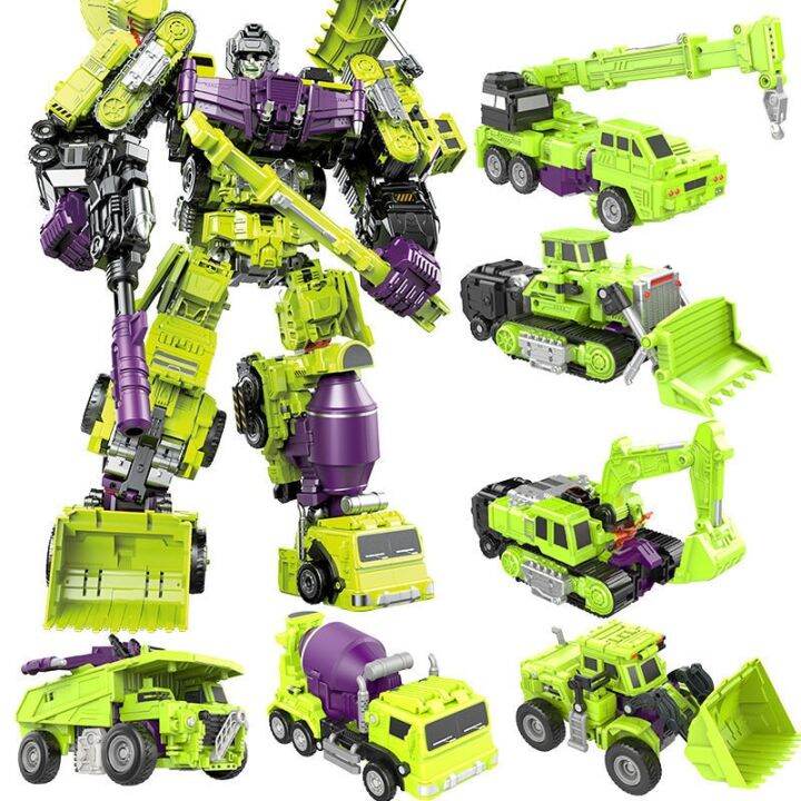 JINJIANG 6 IN 1 Hook Transformation KO GT Devastator Action Figure ...