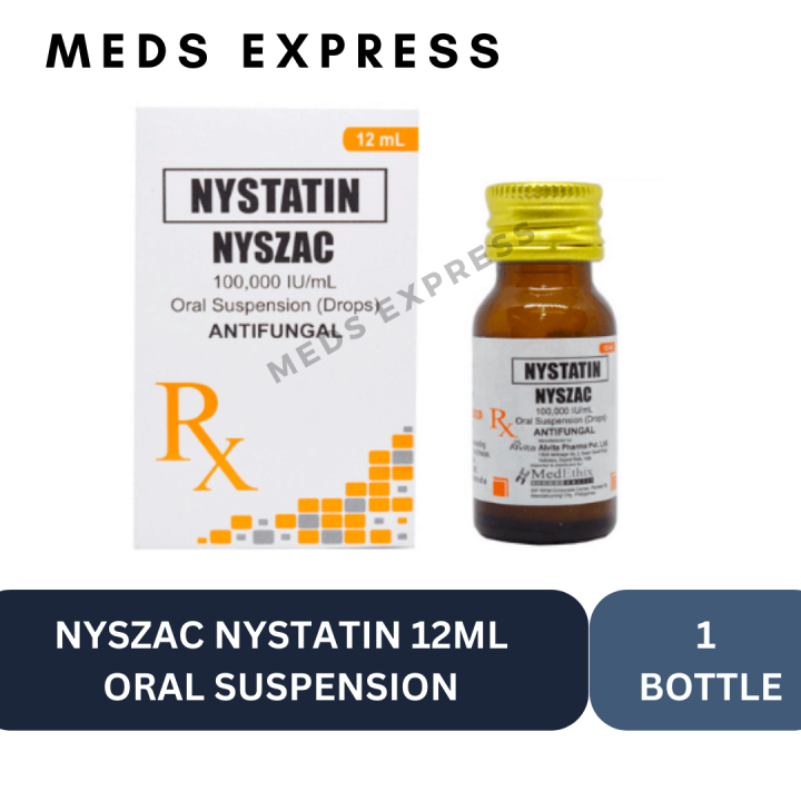 Nyszac / Z-Nyst / Nystrin Oral Suspension 12 & 30mL 1 Bottle | Lazada PH