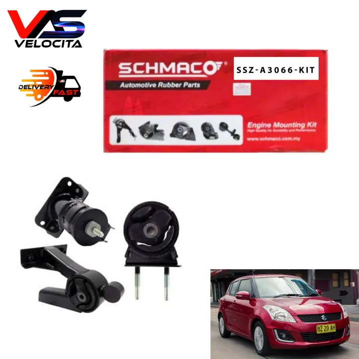 SCHMACO ENGINE MOUNTING SET SUZUKI SWIFT 1.4 AZF414 2010-2017 (SSZ ...