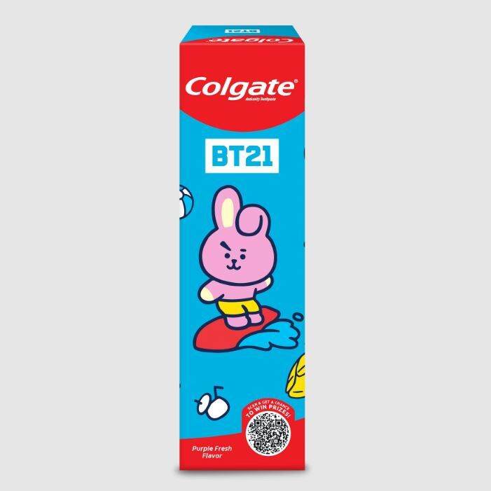COLGATE BT21 Limited Edition Toothpaste - Purple Fresh Flavor 88g ...