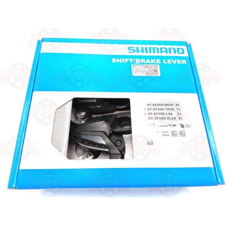 SHIMANO Shifter Brake Lever MTB EF500 7s/8s F&R Authentic | Lazada PH
