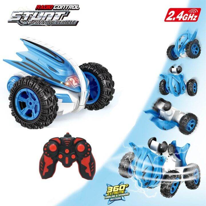 RC Car 2.4Gh Stunt 360 Degree Rotate Devil Fish Car With Light Remote ...
