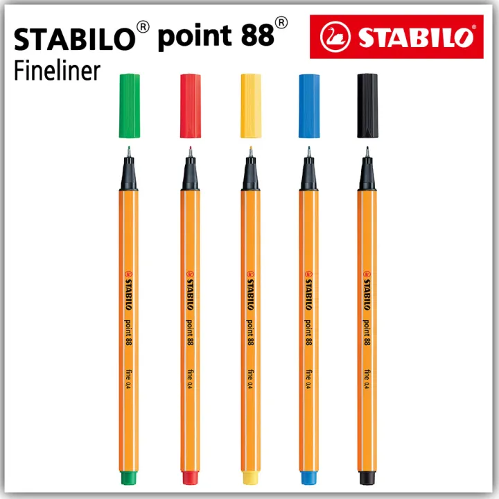 STABILO Set 5 - Point 88 Basic Color / Fineliner / Pen Warna Kuning ...
