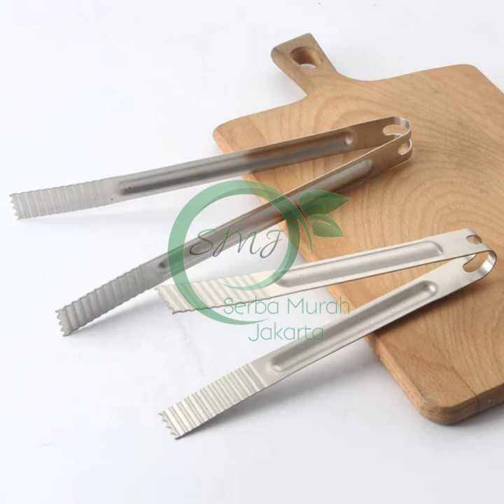 SMJ - Jepitan Gorengan Capitan Stainless Steel Penjepit Roti Mie Jepit ...