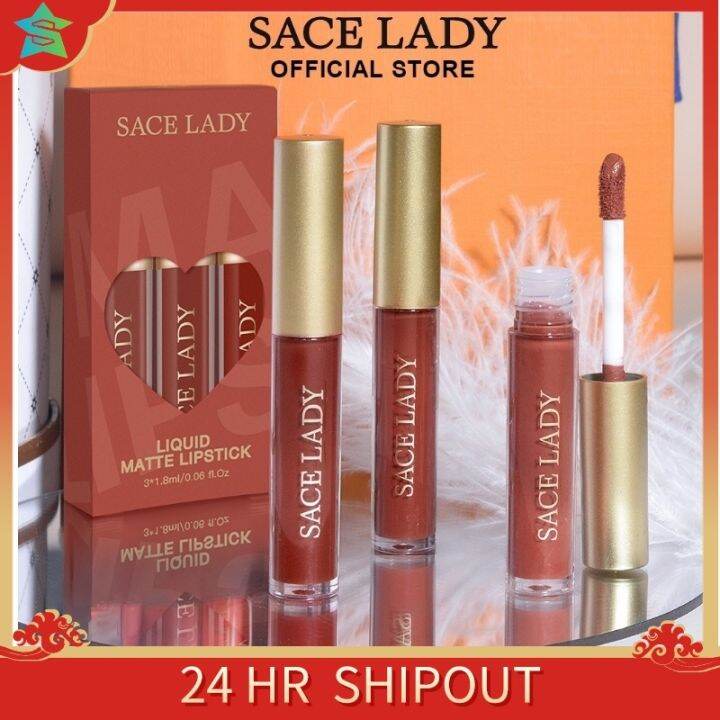 Sace Lady Matte Lip SL603 Tint Set Long Wearing Waterproof Lipstick Kit ...