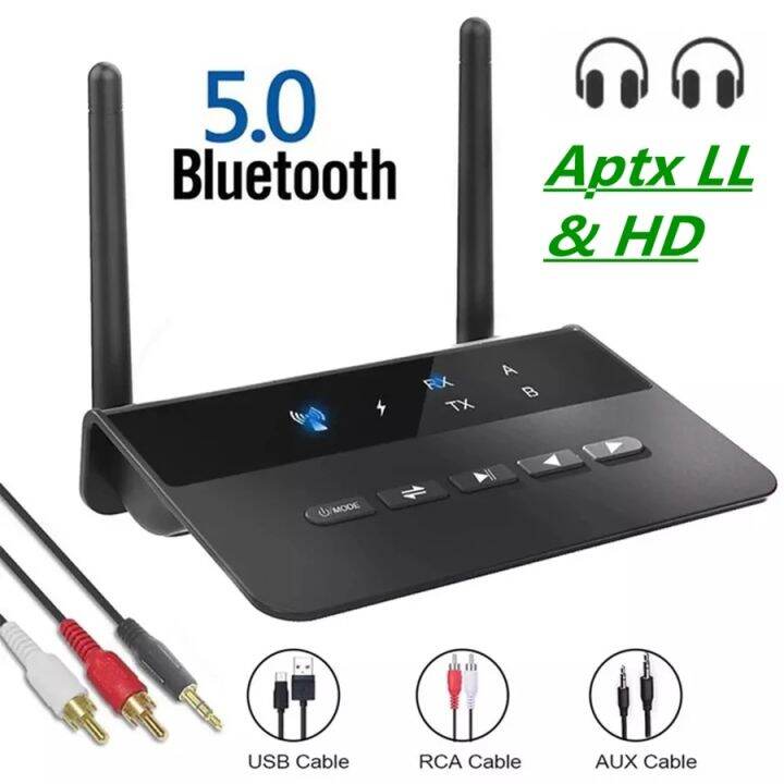262ft/80M Bluetooth 5.0 RCA Transmitter Receiver AAC AptX LL Stereo ... 262ft/80M Bluetooth 5.0 RCA Transmitter Receiver AAC AptX LL Stereo ...