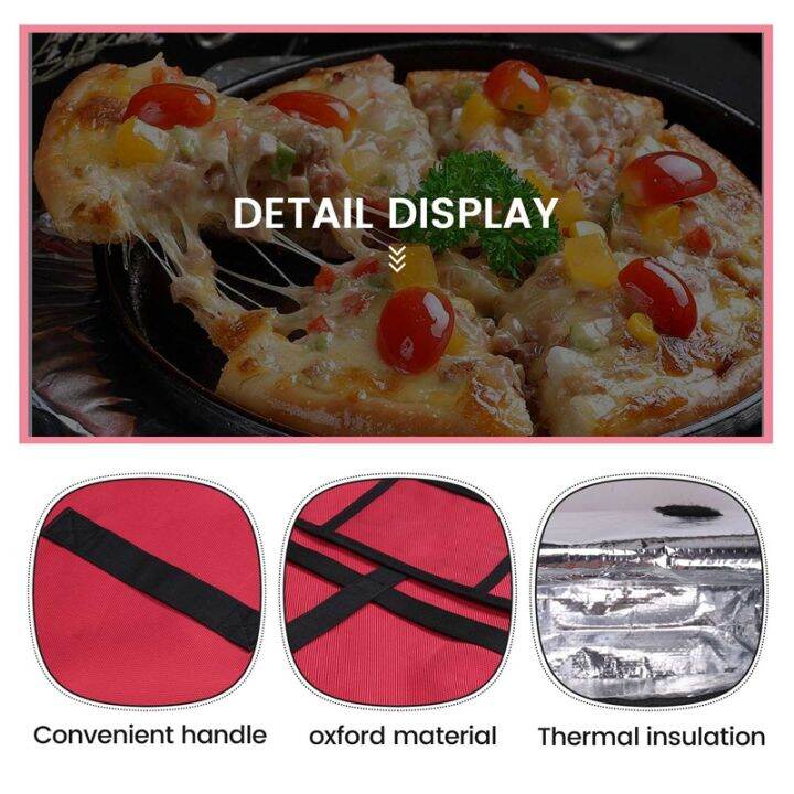 Insulated Pizza Food Delivery Bag Professional Large Pizza Delivery Bag ...