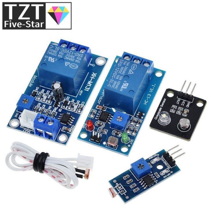 TZT 5V 12V Light Control Switch Photoresistor Relay Module Detection ...