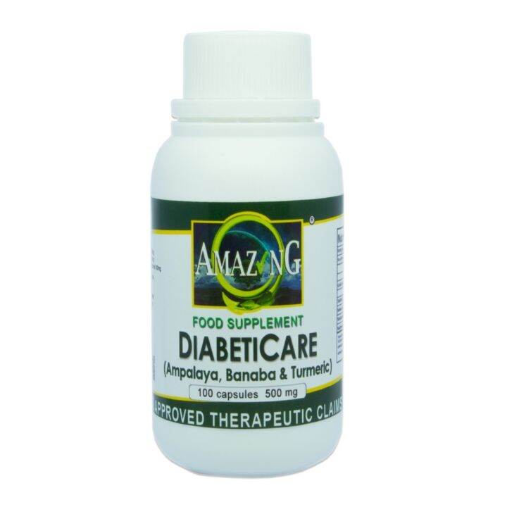 Amazing Food Supplement DiabetiCare Pure Leaf Powder 500mg Capsule ...