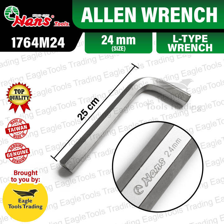 Hans Hex Key Allen Wrench 24mm | Made by S2 Steel | 1764M24 | Lazada PH