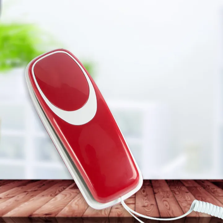 Mini Desktop Corded Landline Phone Fixed Telephone Wall Mountable Mute/Pause/Redial Functions ...