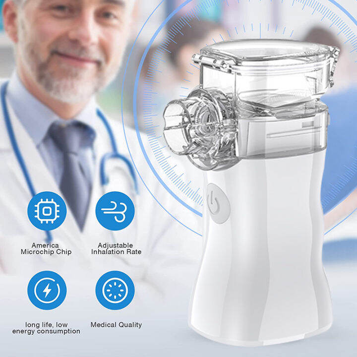 Portable Nebulizer Handheld Mesh Inhaler Ultrasonic Atomizer for Asthma ...