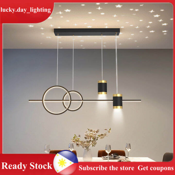 Modern Chandelier Ceiling Light Bar Counter Lamp Drop Light Kitchen ...