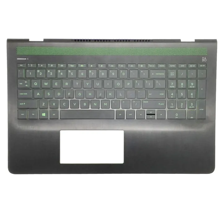 Laptop Keyboard Replacement Module Palmrest Upper Case Backlit Keyboard ...