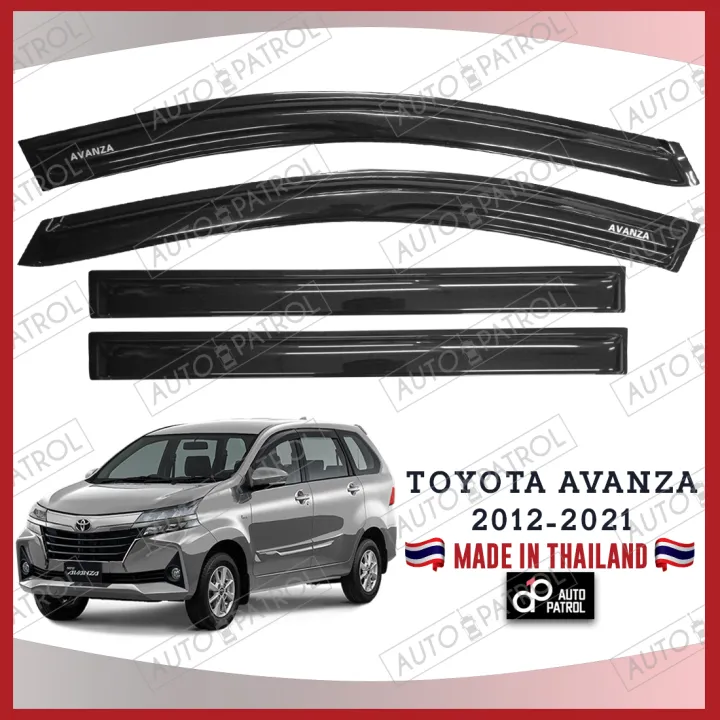 Toyota Avanza 2012-2021 Black Type Rain Guard Window Visor (Made In ...