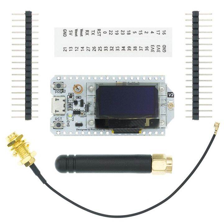 SX1276 SX1278 ESP32 LoRa 868MHz915MHz433MHz 0.96นิ้ว Blue OLED บลูทูธ ...