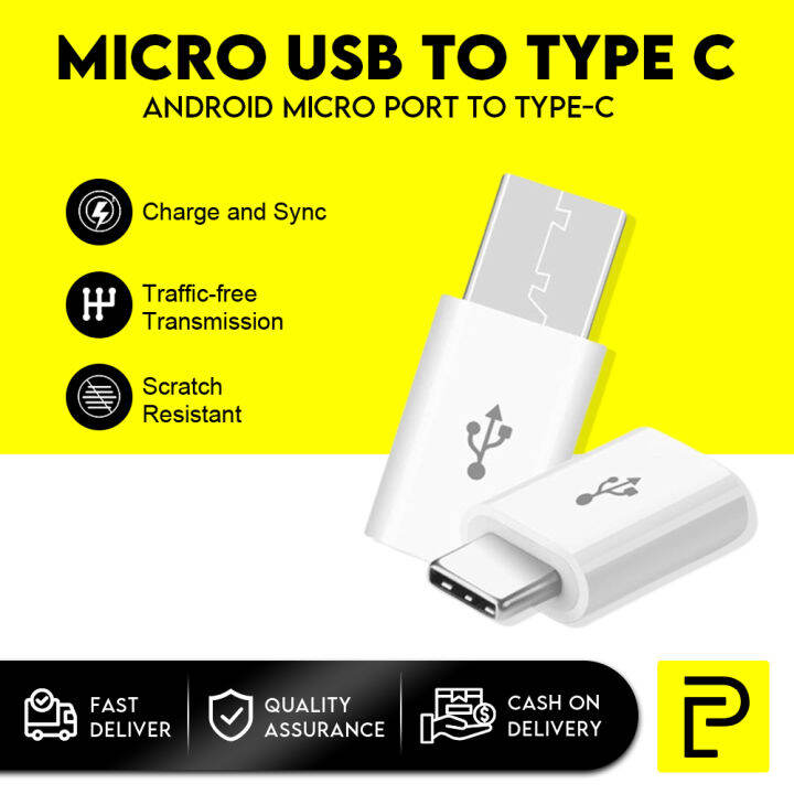 Popcorn Micro USB Port to Type-C Adapter Android Charger 1pc | Lazada PH