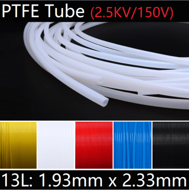 5/20/50Meter -13L 1.93mmx2.33mm ท่อ PTFE 150V โปร่งแสง Teflon Tube F46ฉนวนหลอดคาปิลลารี่ส่งท่อ ...