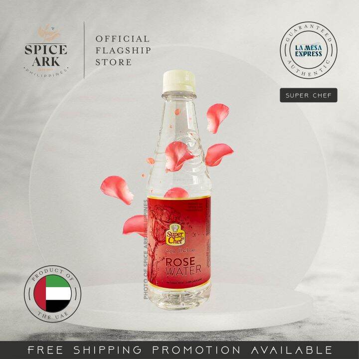 Super Chef Rose Water | Rose Water | 400 Milliliters| La Mesa Express ...
