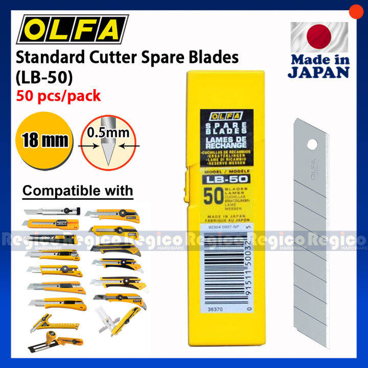 Olfa 18mm Blade Pack (LB-50) Regico Hardware | Lazada PH