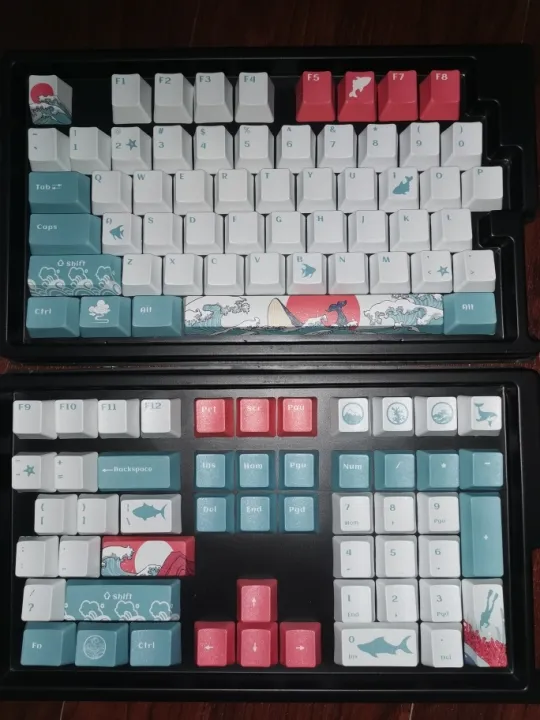 5 Sides Dye-Sublimation Keycaps 108 Keys OEM PBT Full Set Mechanical ...
