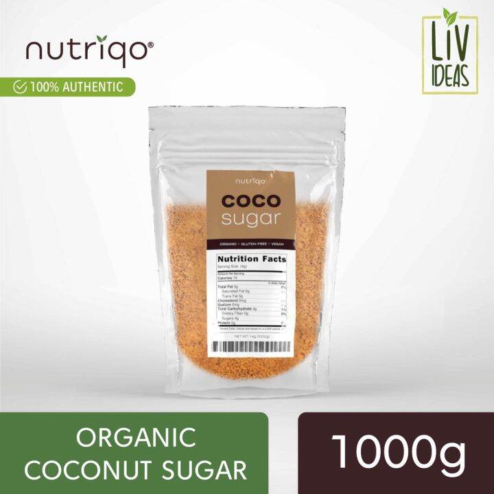 Nutriqo Organic Coconut Sugar 1kg (1000g) | Lazada PH