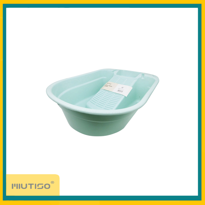 Miutiso Washboard Basin for Hand Wash Clothes Laundry Tub Basin with ...