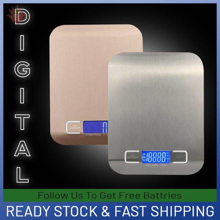 🚩[SG Ready Stock] Stainless Steel Digital Kitchen Food Weight Cooking ...