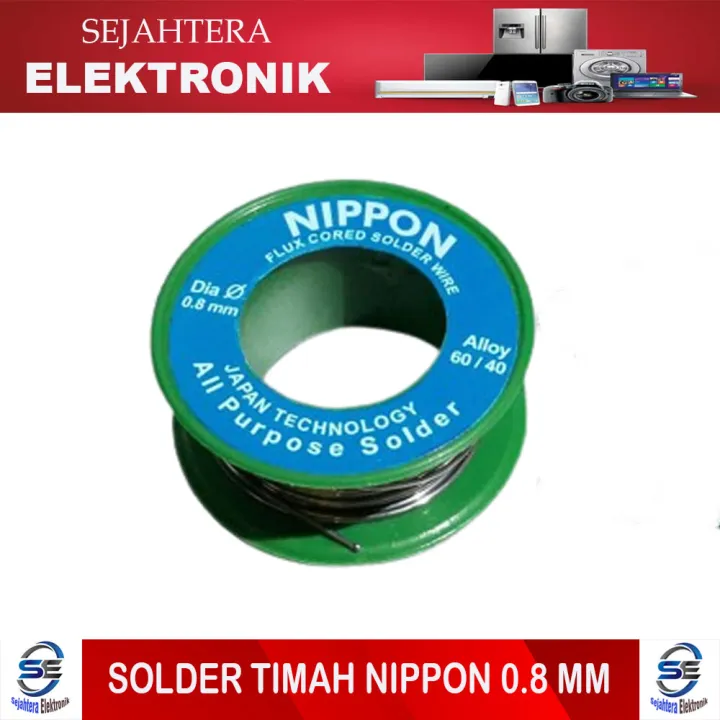 timah solder nippon Dia 0,8mm 10mtr / TIMAH SOLDER GULUNG COD / BISA ...