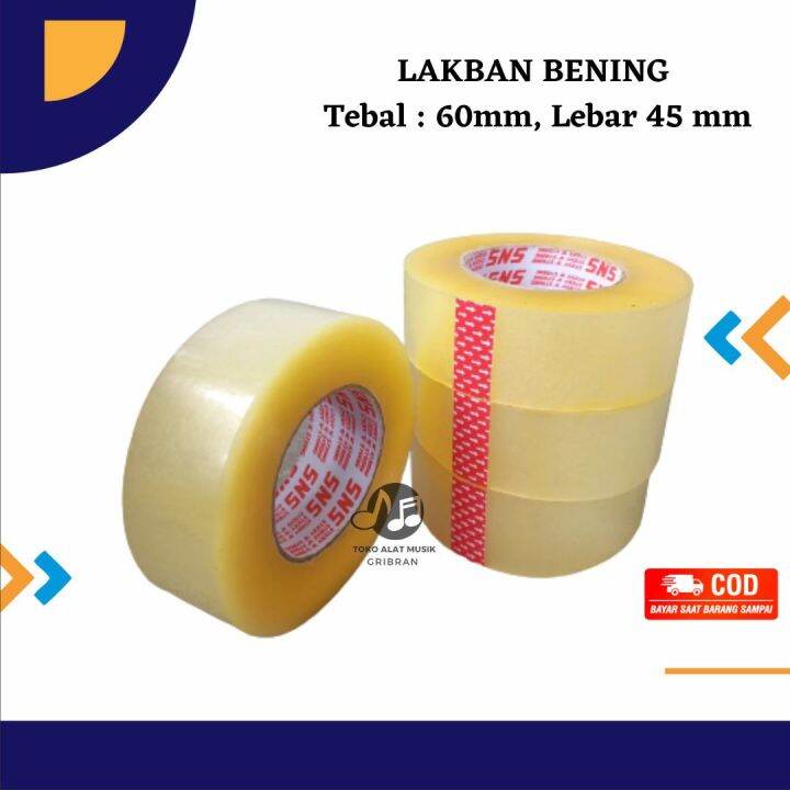 Lakban Bening Besar 60mm Kuat Merk SNS Original | Lazada Indonesia