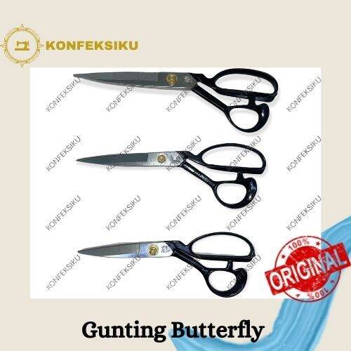 Gunting Potong Bahan Kain Butterfly / Gunting Tailor Berbagai Ukuran ...
