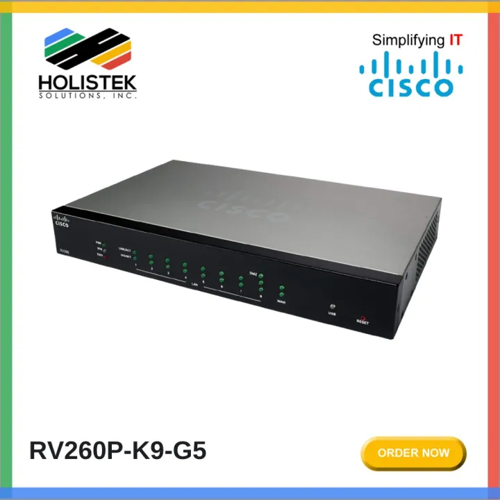 Cisco RV260P VPN Router with PoE (RV260P-K9-G5) | Holistek | Lazada PH