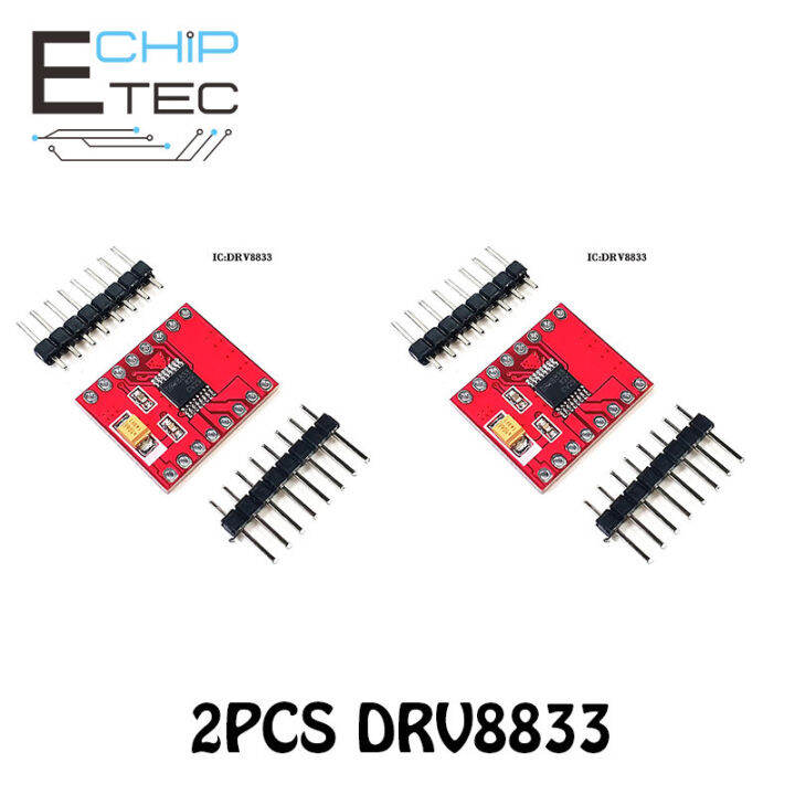 2pcs Drv8833 Dual Dc Motor Driver Module Board 1a Tb6612fng For Arduino Microcontroller Better