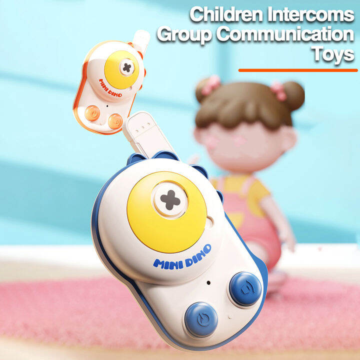 microgood Playtime Communication Devices Children Intercoms Fun Dinosaur Wireless Intercoms for ...