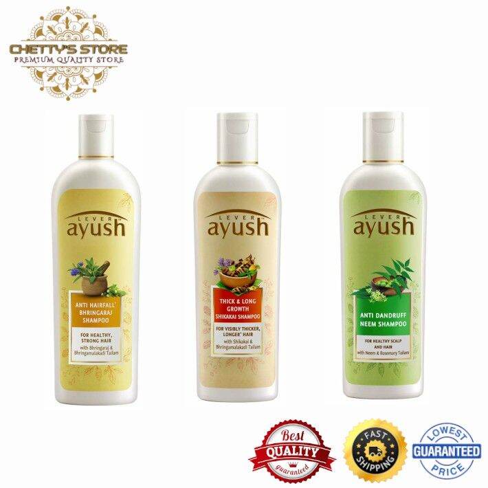 Lever Ayush Anti Dandruff Neem/Anti-Dandruff/Thick Long Shampoo (175 ml/330ml) | Lazada
