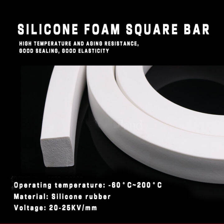 Silicone foam square strip High temperature resistant silicone rubber sealing strip 4*4mm-30 ...