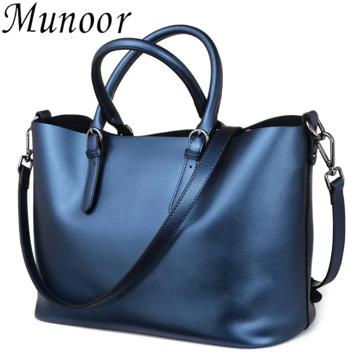 Munoor Italian 100% Genuine Cow Leather Women Top-handle Bags ...