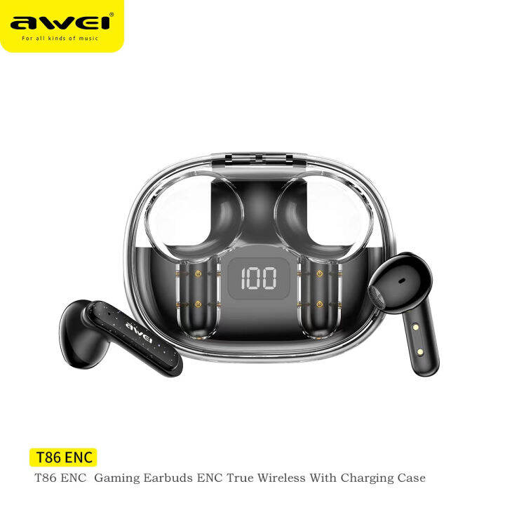Awei T86 ENC Noise Cancellation Earbuds | Lazada PH