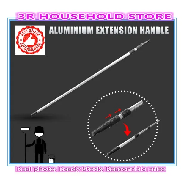 4METER ALUMINIUM EXTENSION POLE HANDLE PAINT ROLLER AND BRUSH / Cobweb ...