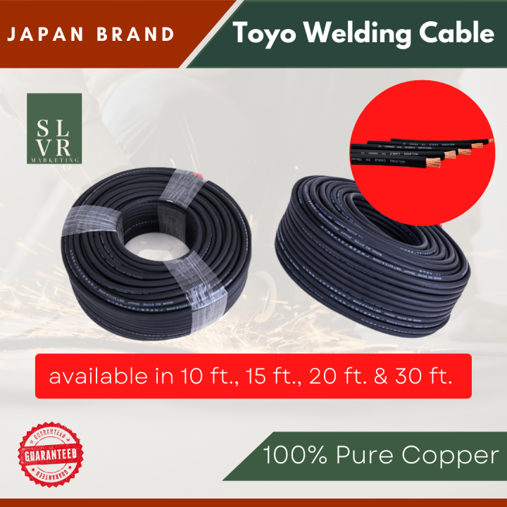 TOYO JAPAN WELDING CABLE PURE 100% COPPER HEAVY DUTY SOLD BY FT. SIZE 1 ...