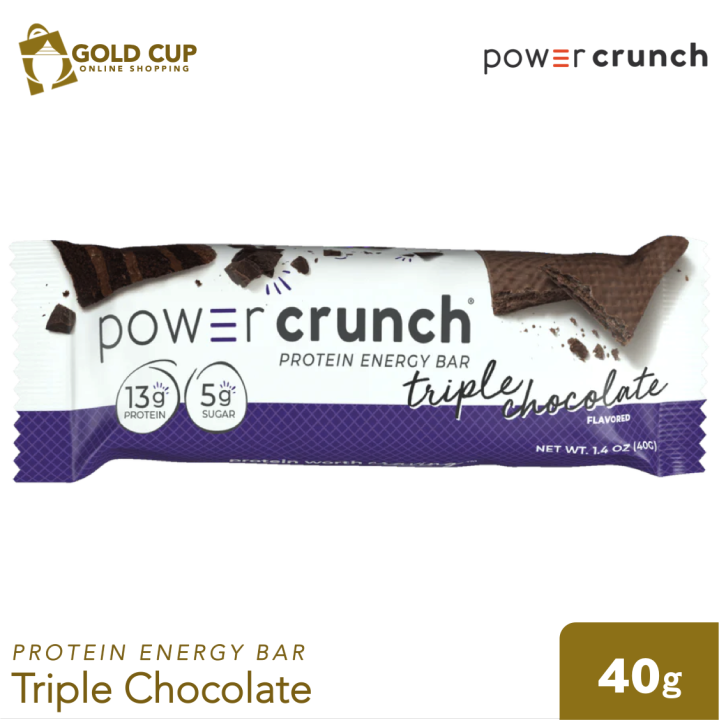 Power Crunch Triple Chocolate Protein Energy Bar 40g | Lazada PH