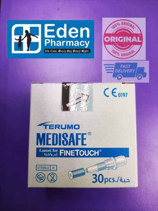 Terumo Medisafe Lancet for FINETOUCH , Terumo Lancets ( 30's ) | Lazada
