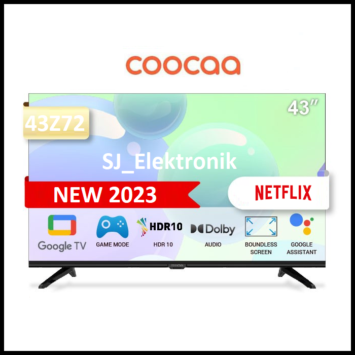 LED TV 43 Inch Coocaa 43Z72 FullHD Google TV DVB-T2 - Android TV ...