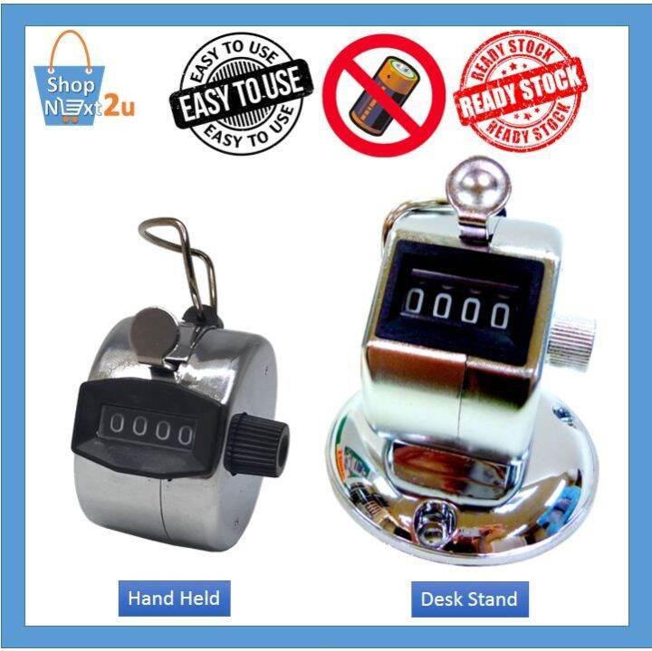 Hand held tally counter 4 digit number | 2410 | b420 | manual | osaka ...
