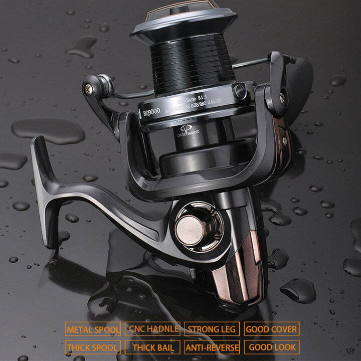 Ankeyeng HQ3000-10000 Full Metal Spool Jigging Trolling Long Shot ...