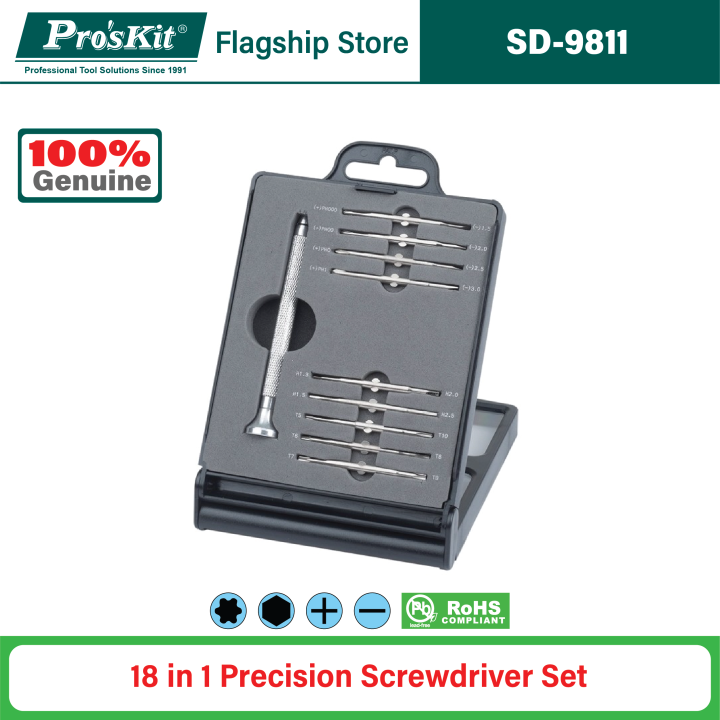 Pro'sKit SD-9811 18 in 1 Precision Screwdriver Set | Lazada