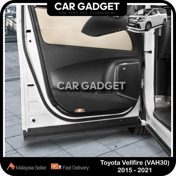Toyota Vellfire / Alphard Logo Door Panel Carbon Fiber Design Sticker ...