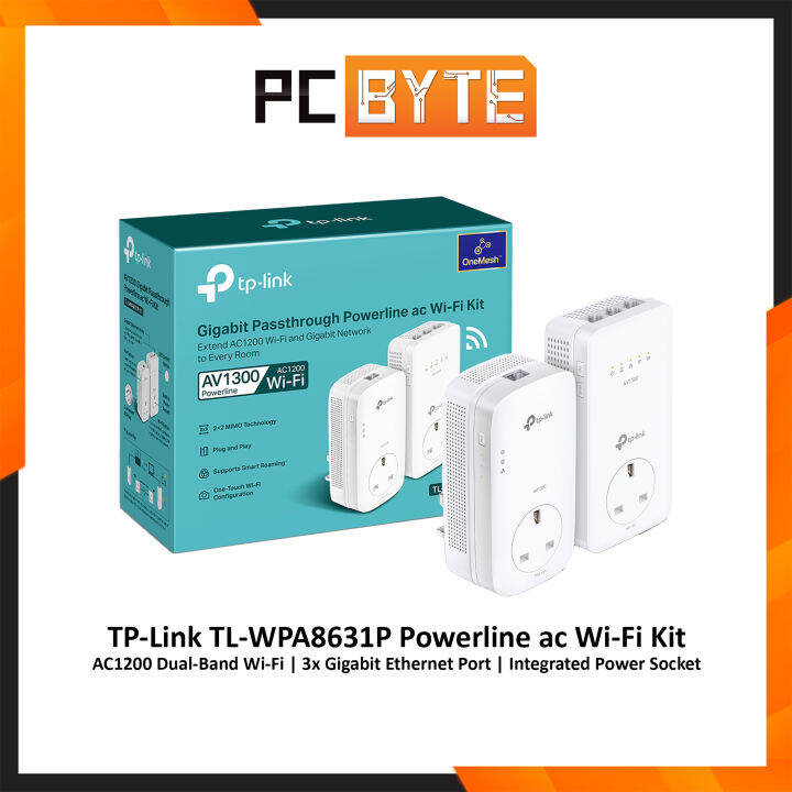 TP-Link TL-WPA8631P Powerline ac Wi-Fi Kit (AC1200 Dual-Band Wi-Fi | 3x ...