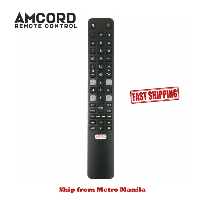 TCL Smart TV Replacement Remote Control with Netflix Button | Lazada PH