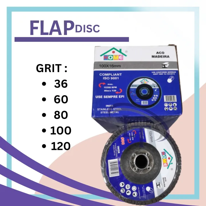 LEYTON DEPOT HOME FLAP DISC AVAILABLE GRIT 36, 60, 80, 100, 120 high ...